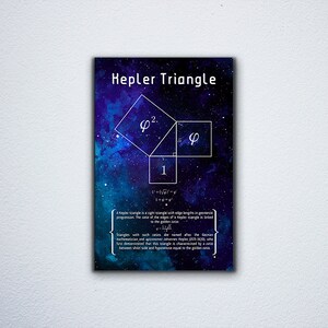 Math Poster, Kepler Triangle, Printable Poster, Maths, Education - Etsy