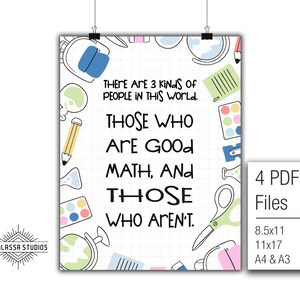 Three Kinds of People, Funny Math Poster - Etsy