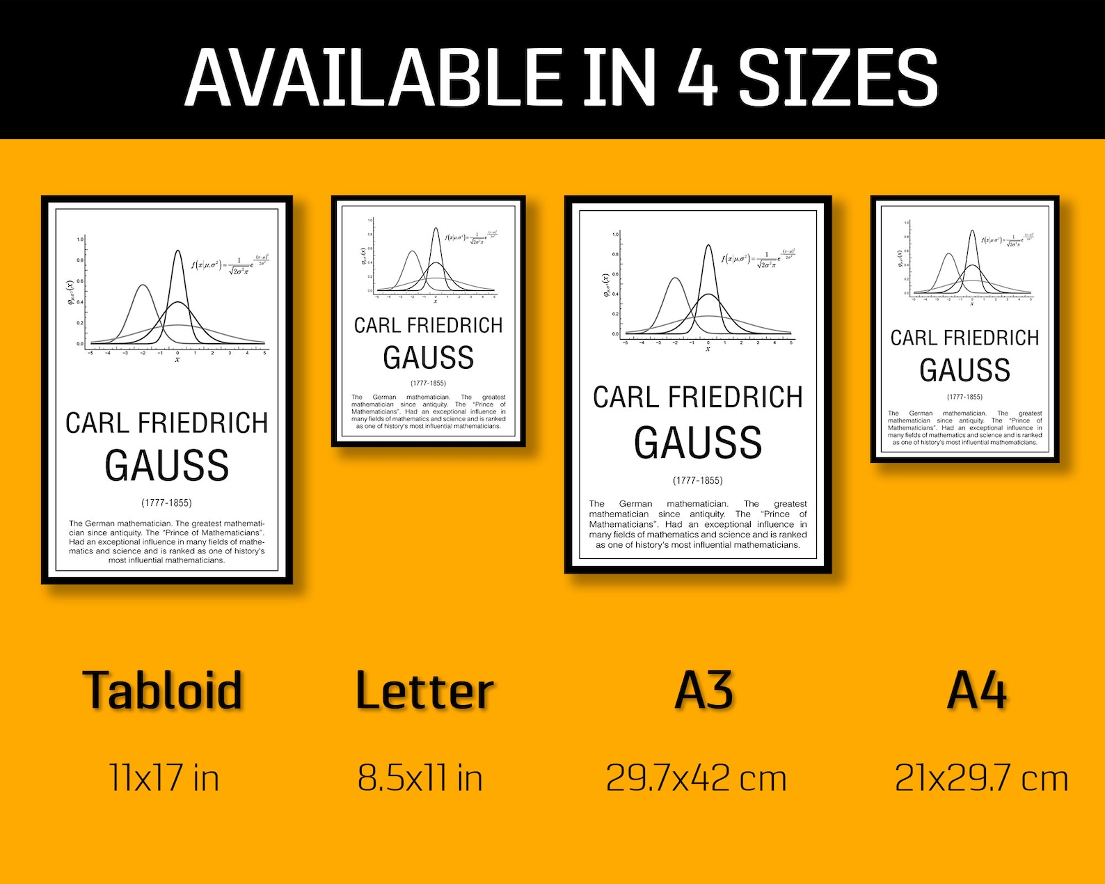 Posters of 43 Mathematicians - Bundle Offer - Etsy