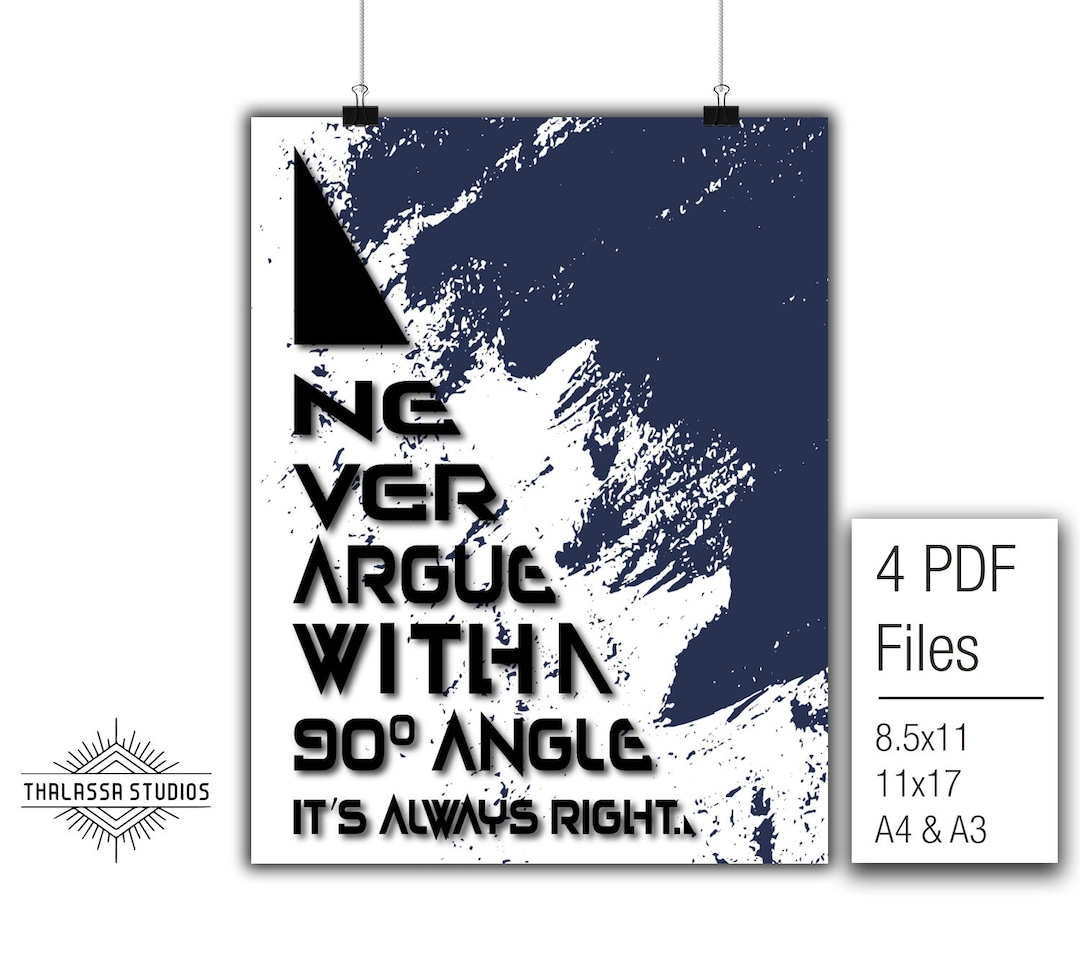 Never Argue, Funny Math Poster - Etsy