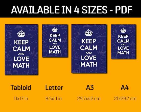 Keep Calm And Love Math Wallpaper