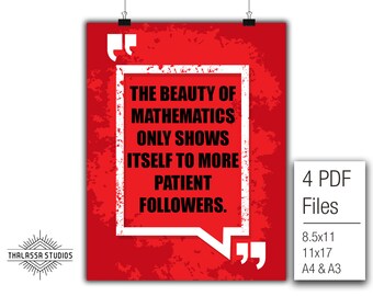 Math Poster Printable Poster Maths Education. - Etsy