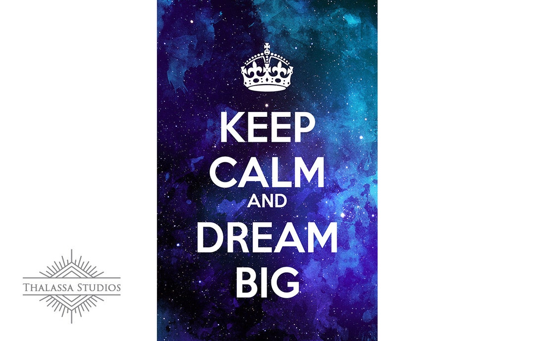 Keep Calm and Dream Big, Printable Poster, Maths, Education - Etsy