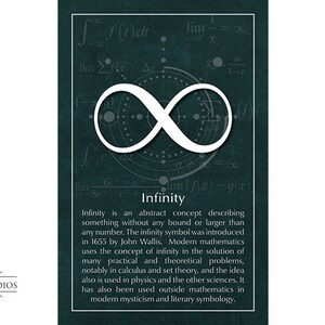 Math Poster Infinity Calculus Printable Poster Maths | Etsy
