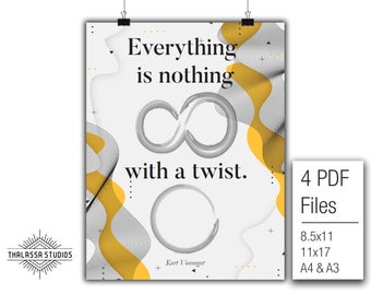 Math Poster, Quote, Infinity, Printable Poster, Maths, Education - Etsy