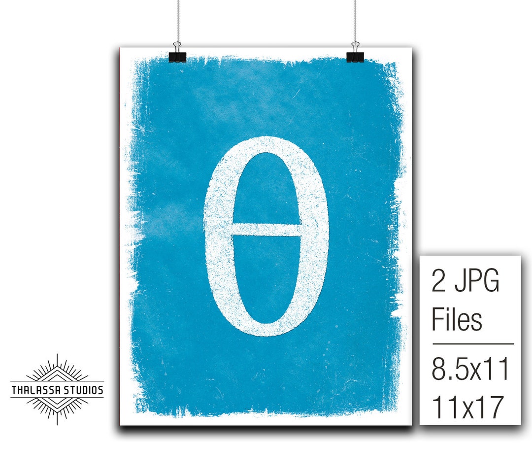 Math Poster, Theta, Printable Poster, Maths, Education - Etsy