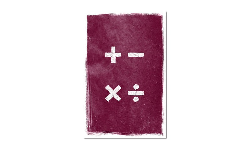 Math Poster, Four Operations, Printable Poster, Maths, Education - Etsy