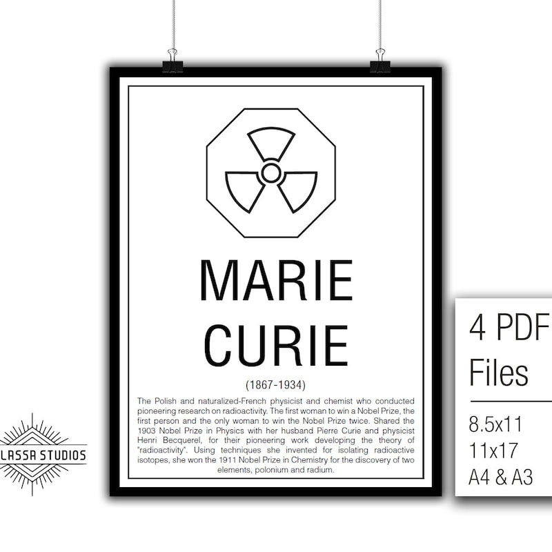 Marie Curie - Etsy