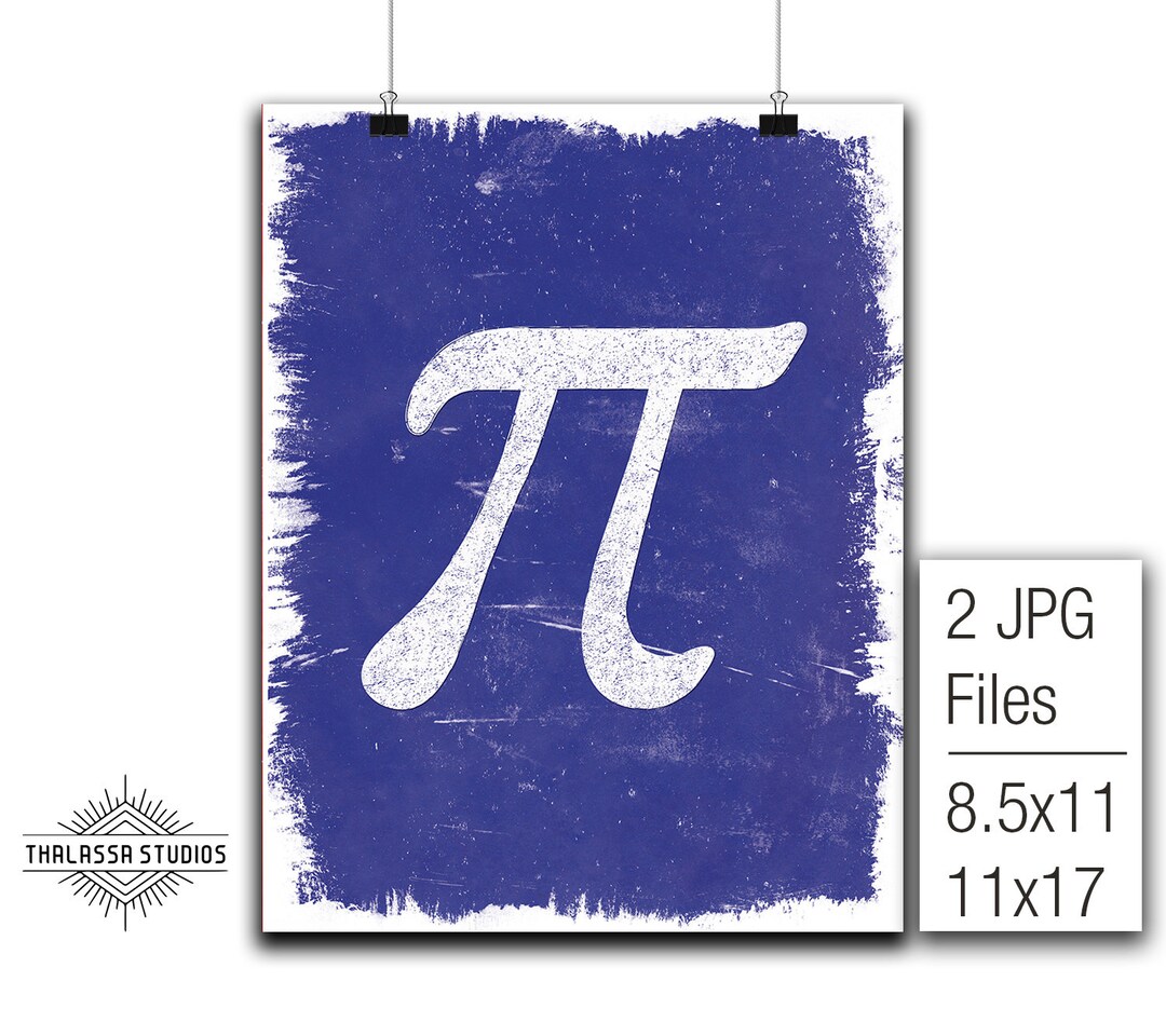 Math Poster, Pi, Printable Poster, Maths, Education - Etsy