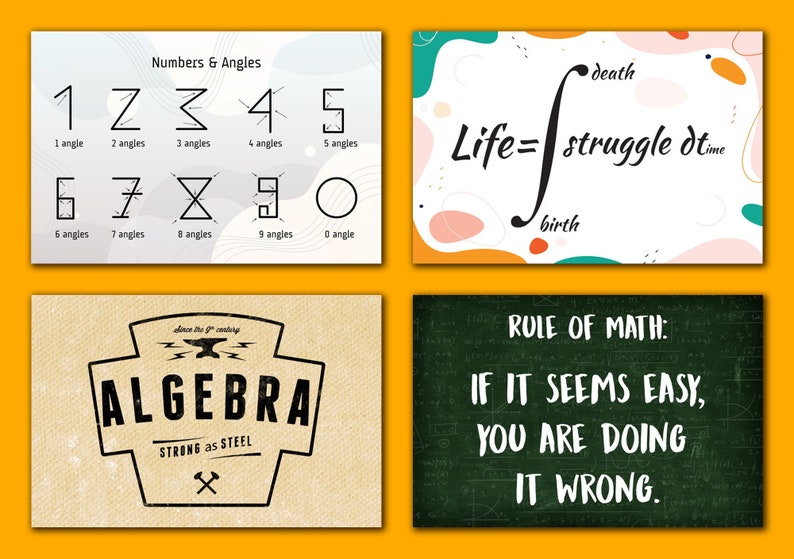 22 Funny Mathematics Posters Bundle Offer - Etsy