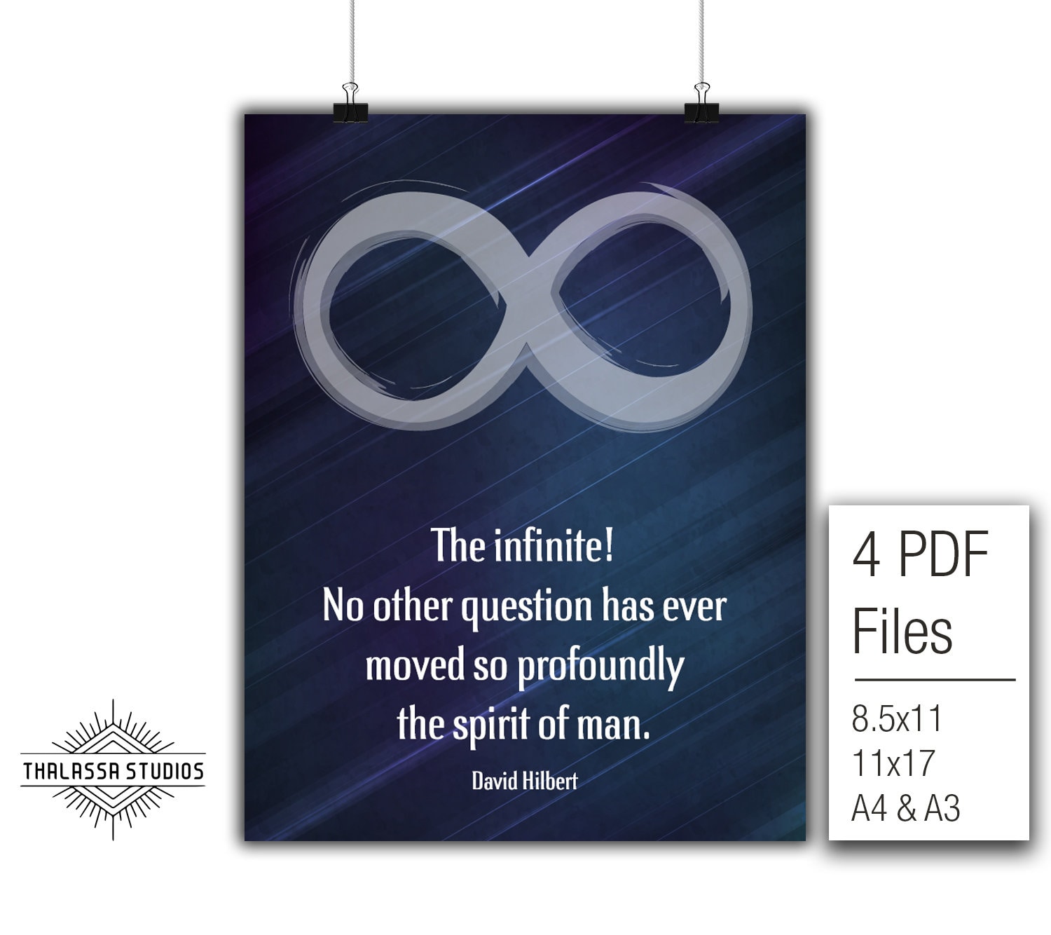 Infinite, Math Poster, Quote, Mathematics, Printable Poster, Maths ...
