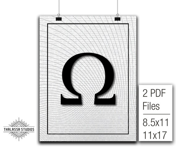 Omega Math Poster | Etsy