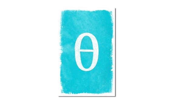 Math Poster Theta Printable Poster Maths Education | Etsy