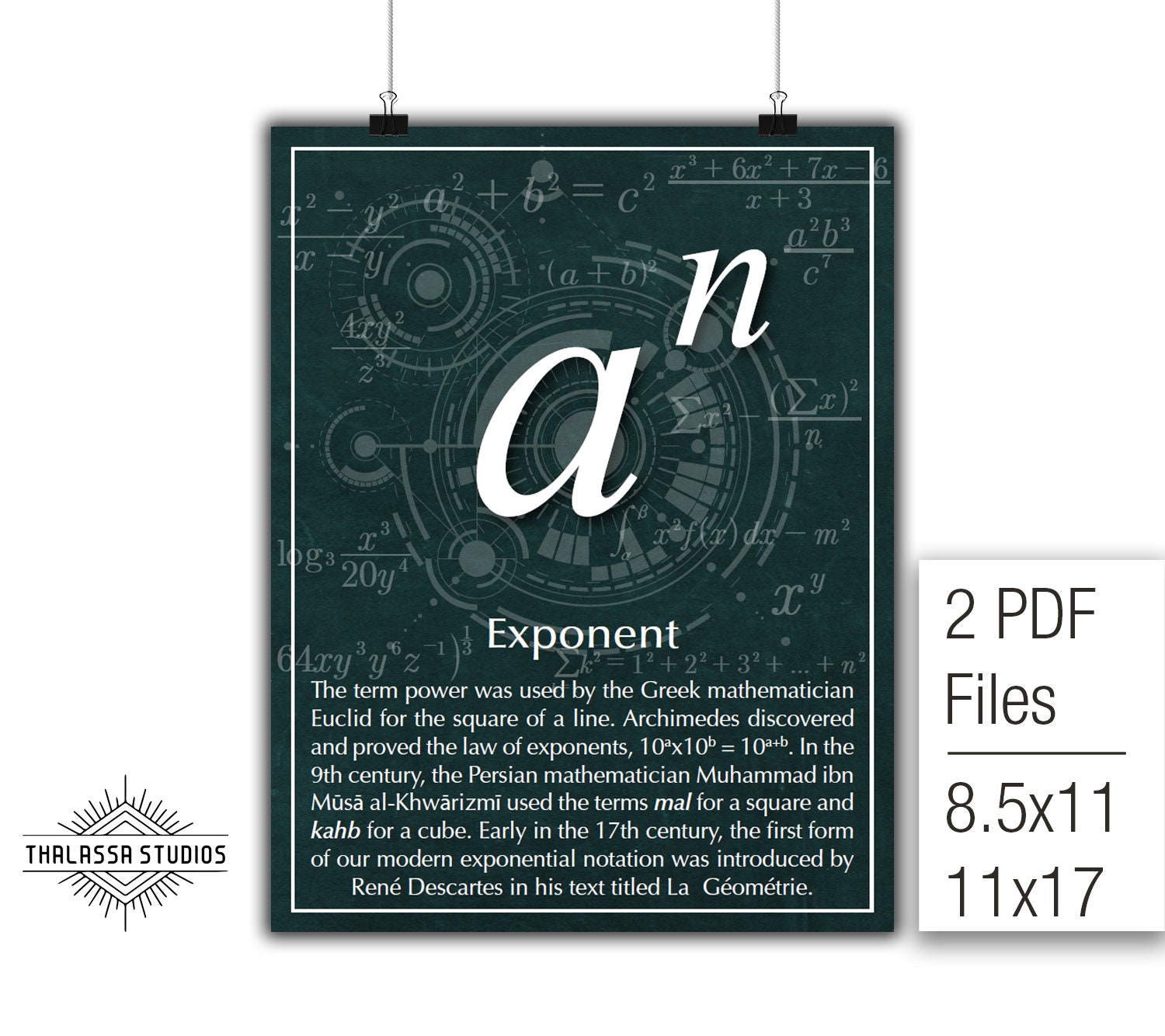 Math Poster, Exponent, Equality, Printable Poster, Maths, Education - Etsy