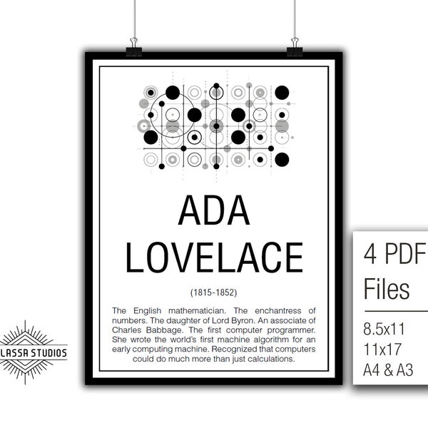 Ada Lovelace Art - Etsy