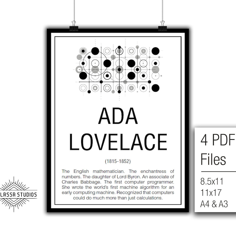 Ada Lovelace Art - Etsy