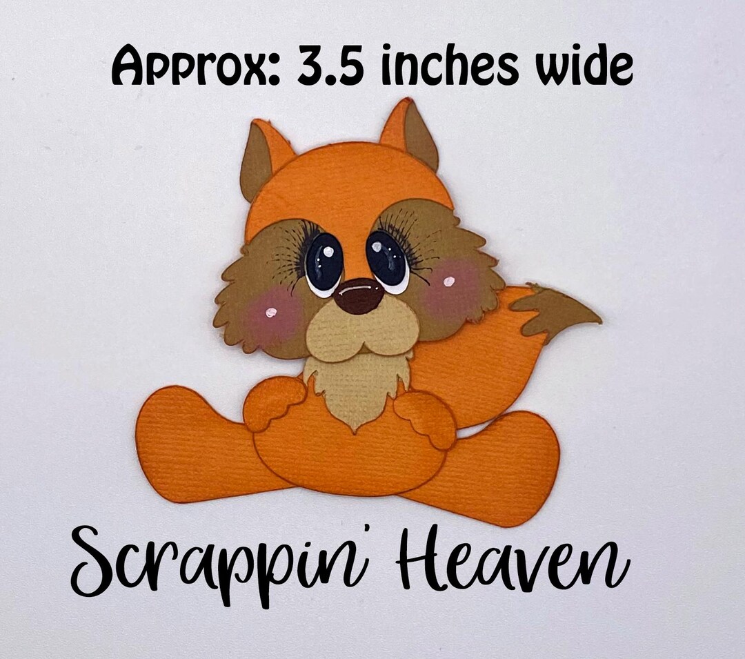 Fox Die Cut, Farm, Layered Die Cut, Premade Paper Piecing, Scrapbook ...