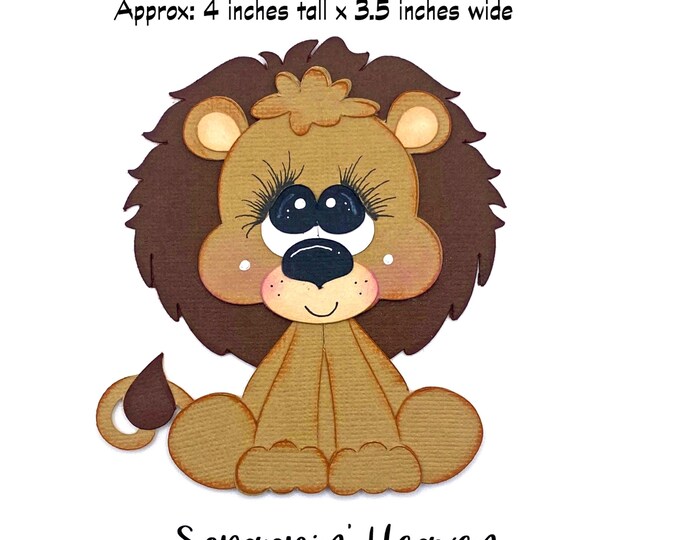 Lion Zoo Diecut, Farm, Layered Die Cut, Premade Paper Piecing ...
