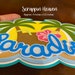 Paradise Title Diecut, Tropical, Summer Die Cut, Beach Title, Layered ...