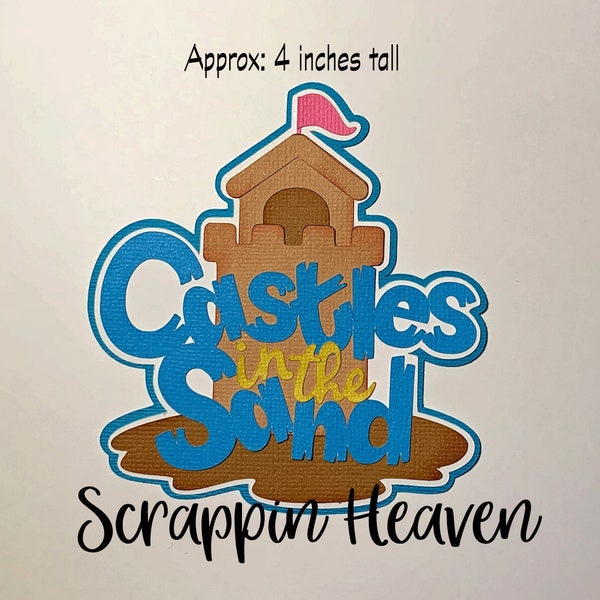 Paradise Title Diecut, Tropical, Summer Die Cut, Beach Title, Layered ...