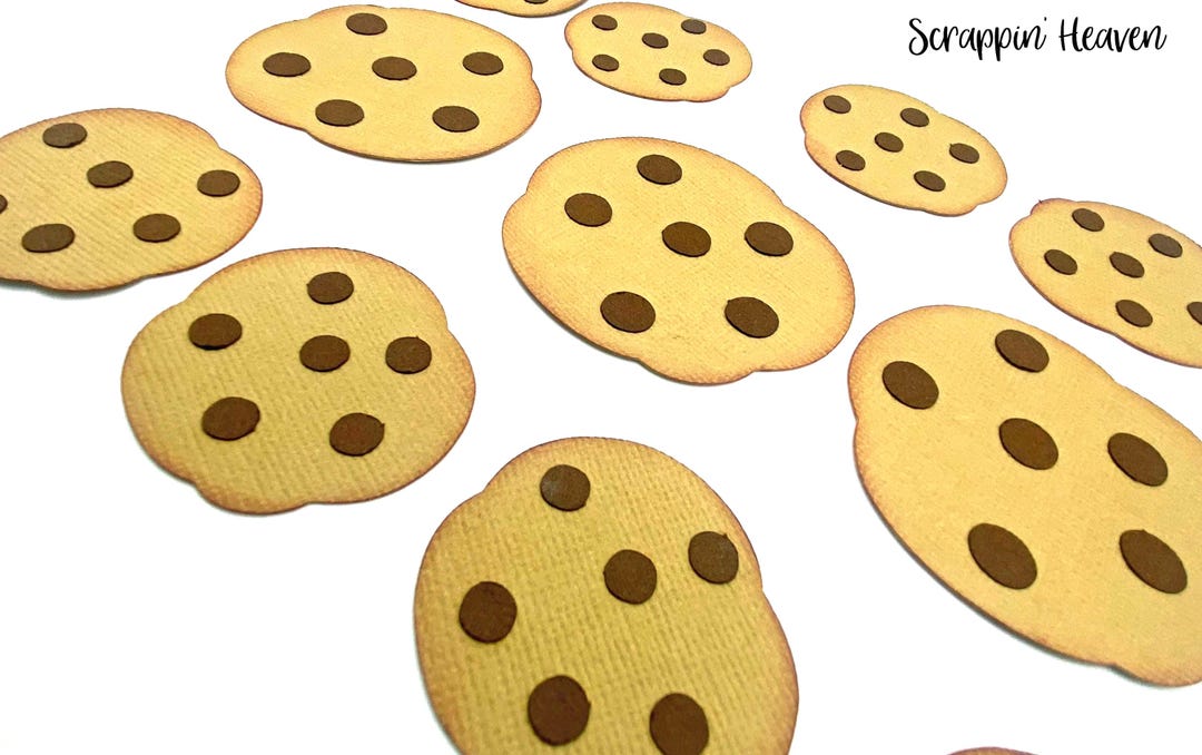 Cookies Die Cut Layered Premade Paper Piecing Scrapbook Embellishment ...