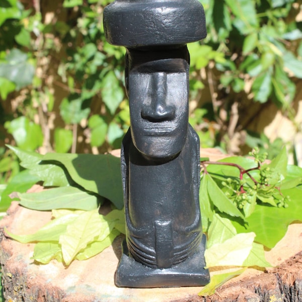 Wood Moai Statue - Etsy