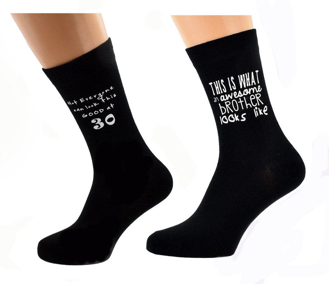 2 Pairs Mens Black Socks PAIR 1. Not Everyone Can Look This Good at 30 ...