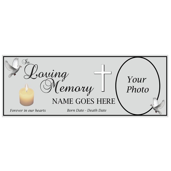 Memorial Banner - Etsy
