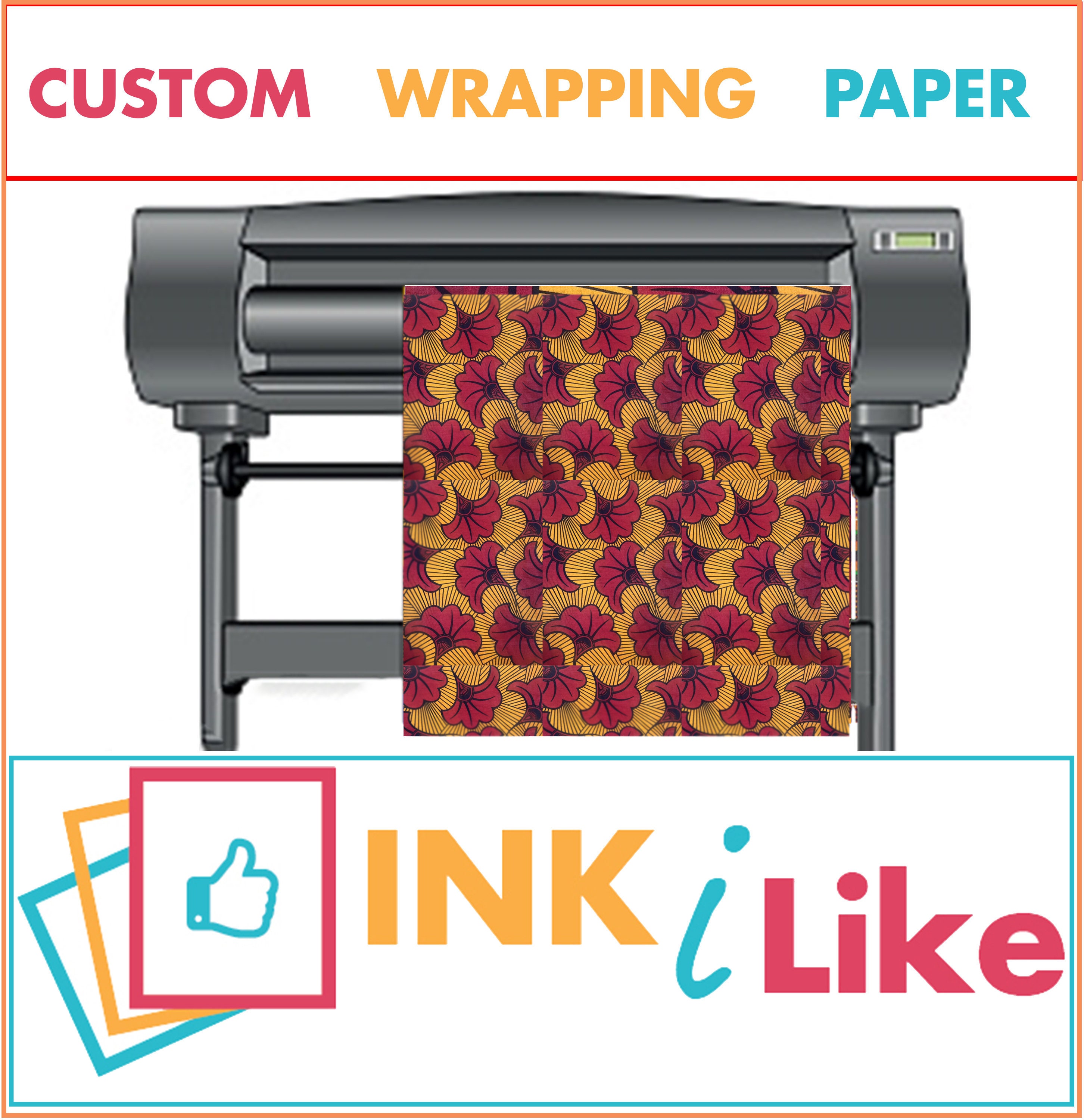 Ankara African Print Custom Wrapping Paper Bespoke Personalised Perfect ...