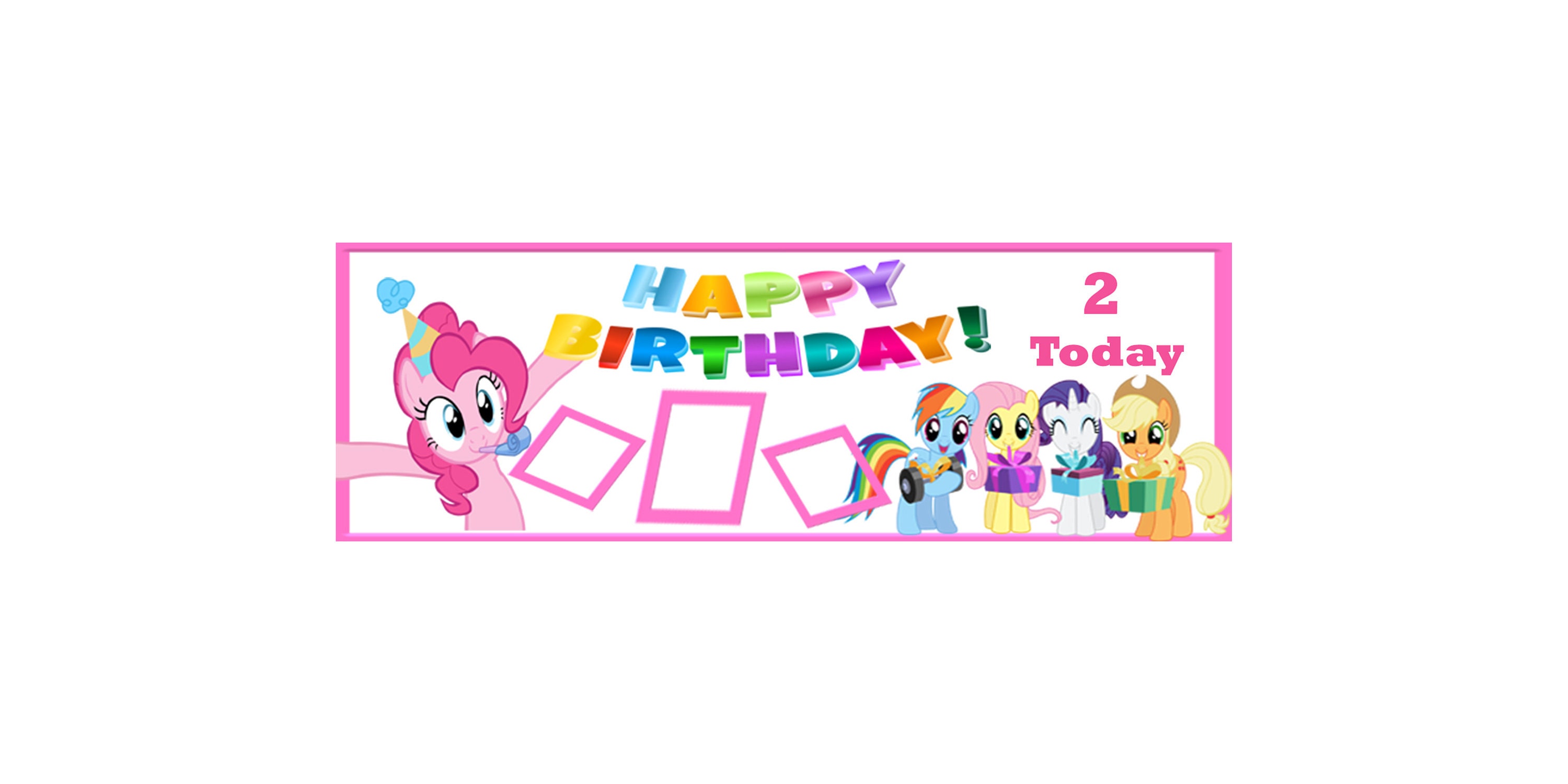 Banner de cumpleaños de My Little Pony - Personalizado - Etsy México