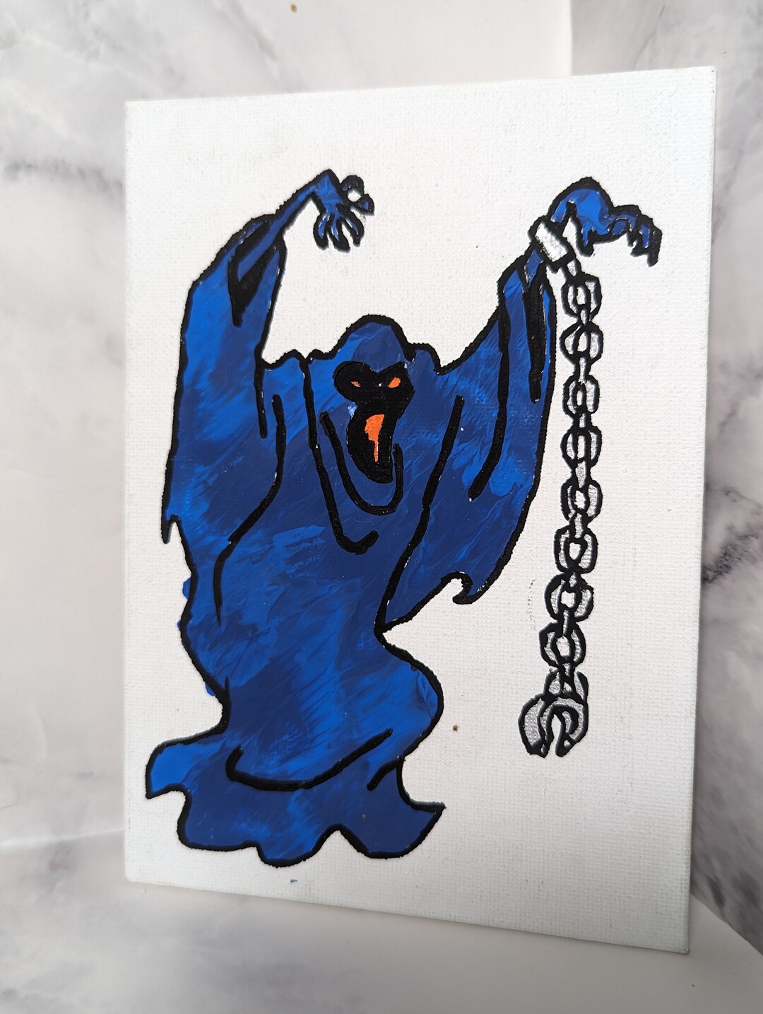 Dog Made Painting: Scooby Doo Ghost Parody - Etsy