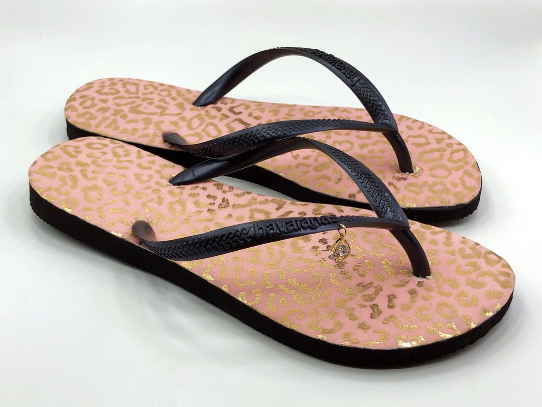 Tiger Print Sandals, Handmade Flip Flops, Custom Flip Flops, Tiger Flip ...