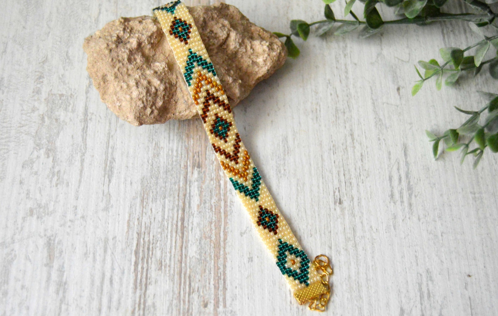 Bead Loom Bracelet Beaded Bracelet | Etsy