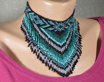 Loom Beaded Necklace - Etsy
