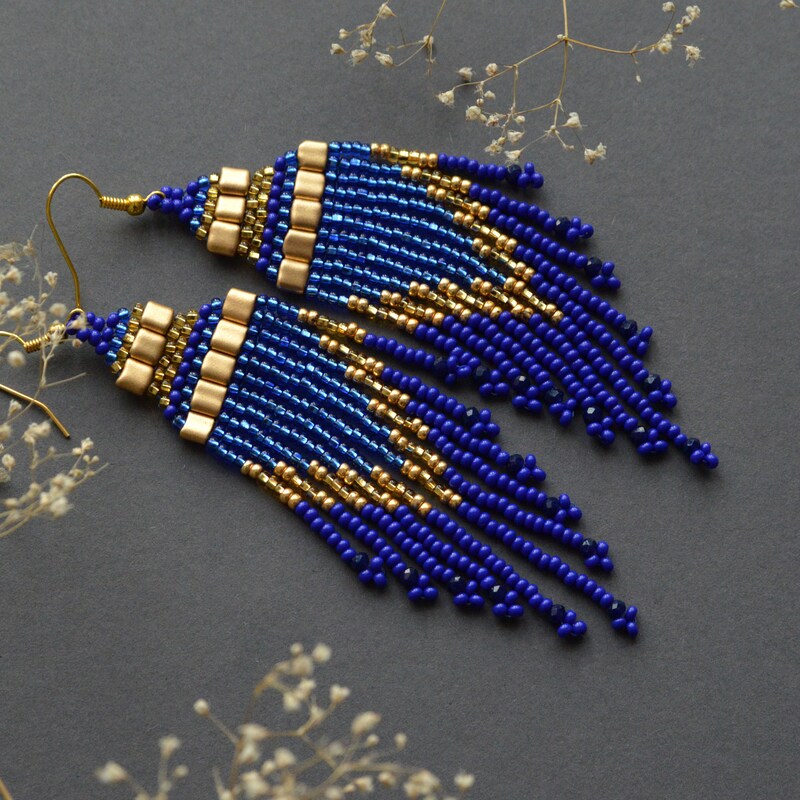 Dangle Earrings With Beads - Etsy