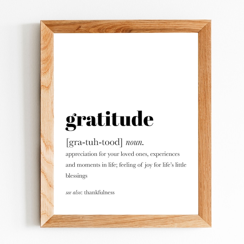 Gratitude Sign - Etsy