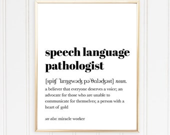 Speech Language Pathologist | Etsy