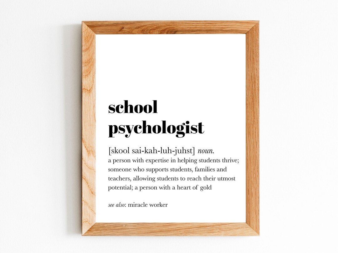 School Psychologist Gift, School Psychologist Sign, School Psychologist ...