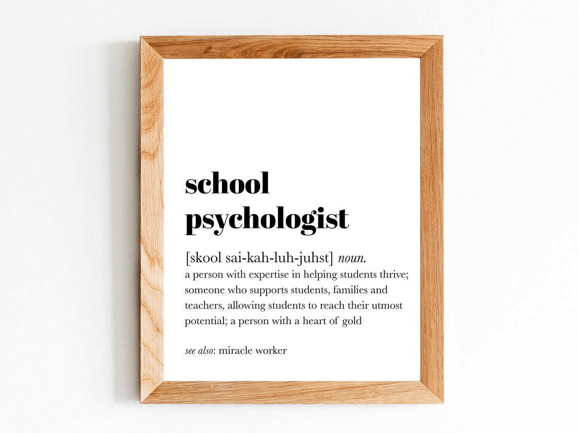 School Psychologist Gift, School Psychologist Sign, School Psychologist ...