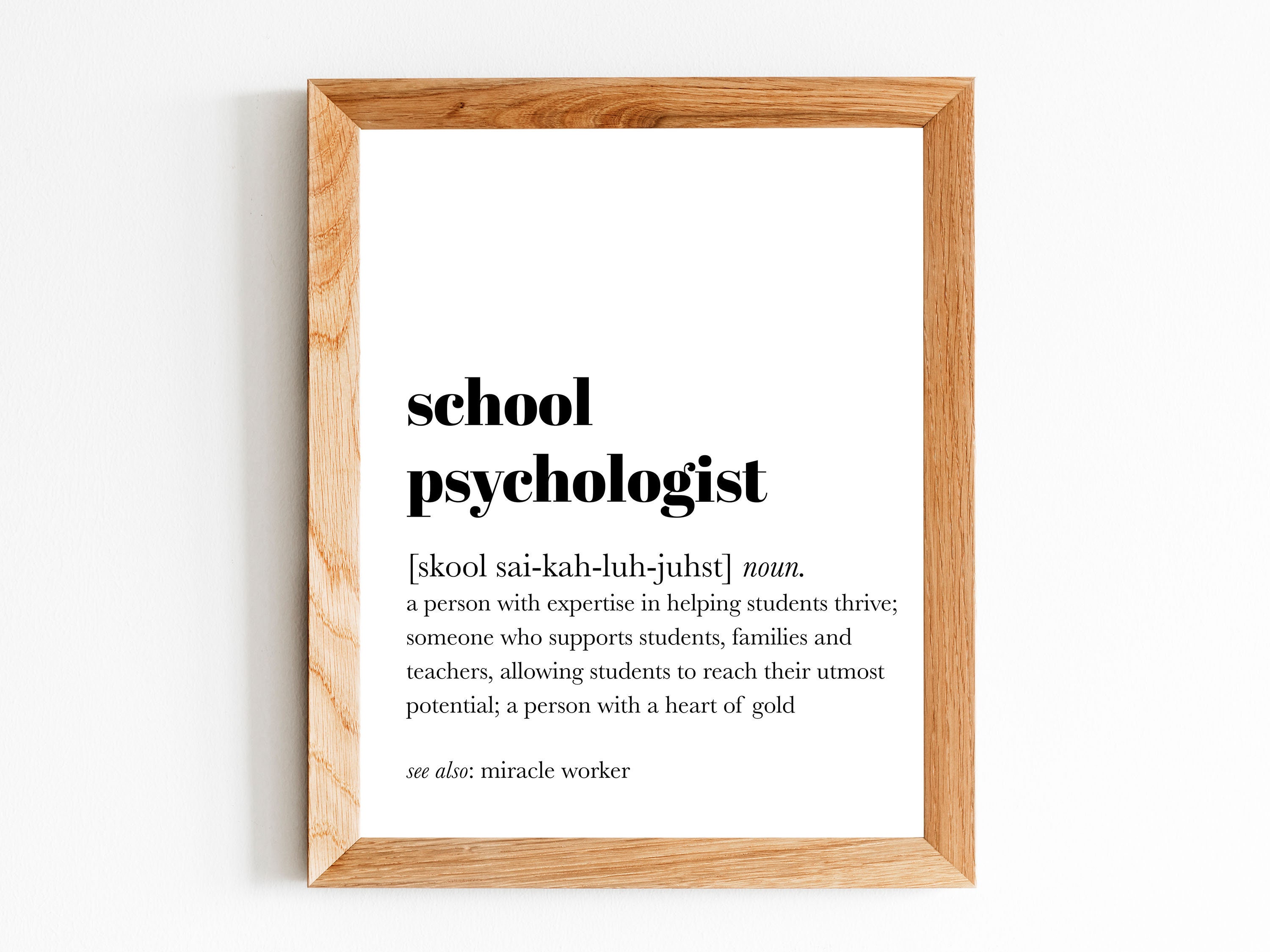 School Psychologist Gift, School Psychologist Sign, School Psychologist ...