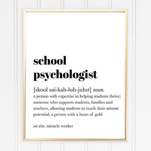 School Psychologist Gift, School Psychologist Sign, School Psychologist ...