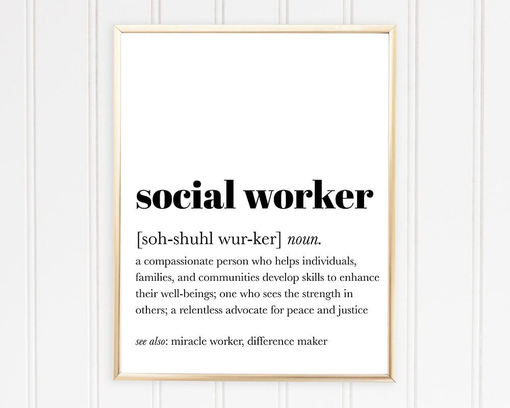 Social Worker Gift Social Worker Sign Social Worker - Etsy