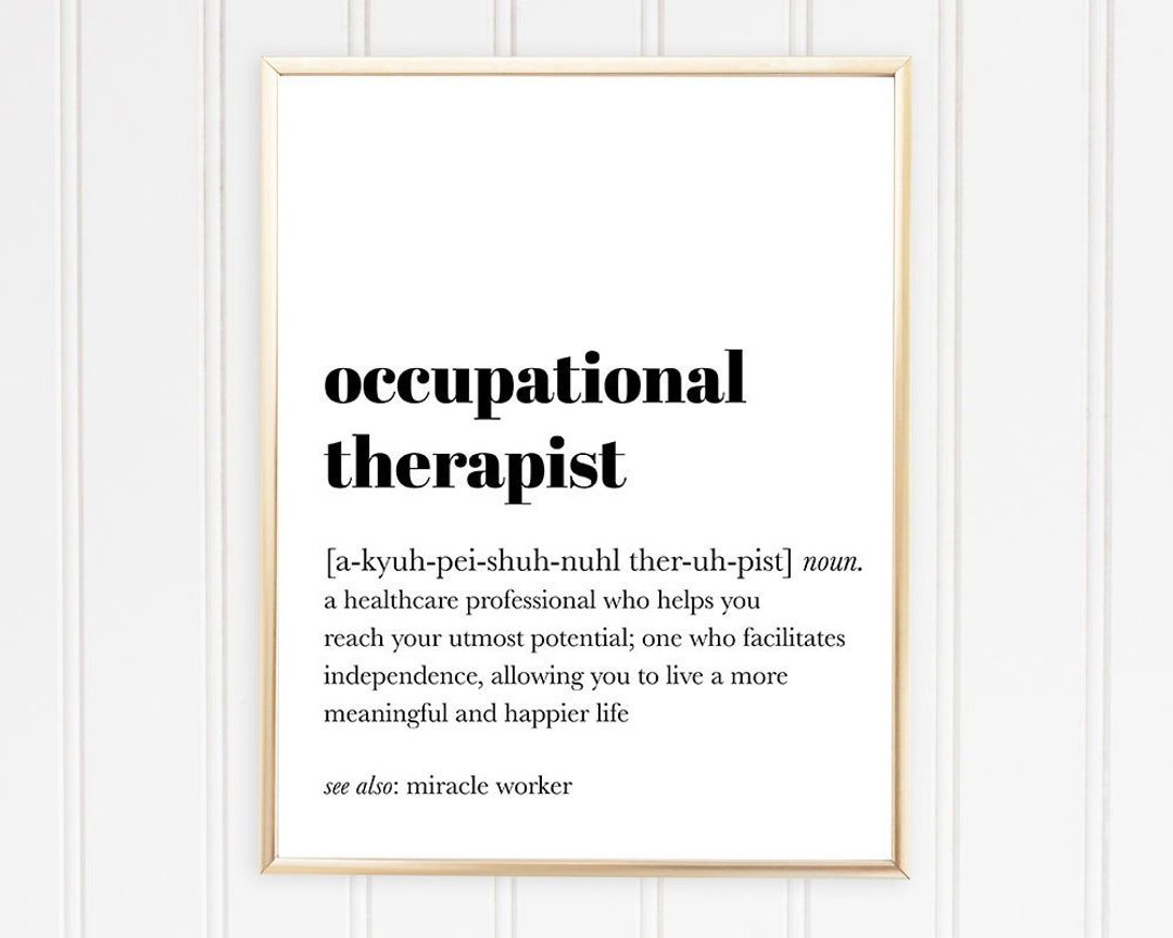 Occupational Therapy Gifts, Occupational Therapy Printable, OT Gifts ...