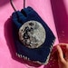 Full Moon Embroidered Bag – Dark Velvet Beaded Purse, Handmade Evening ...