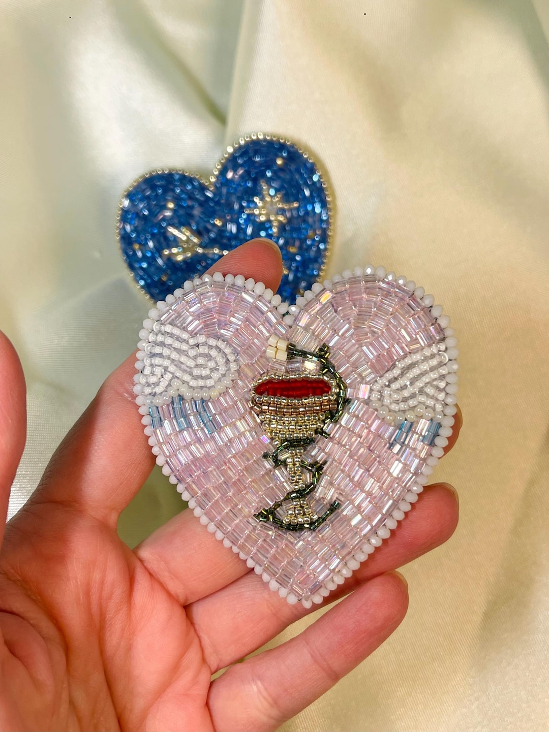 Tarot-inspired Heart Brooch - Add a Touch of Magic to Your Look, Hand ...