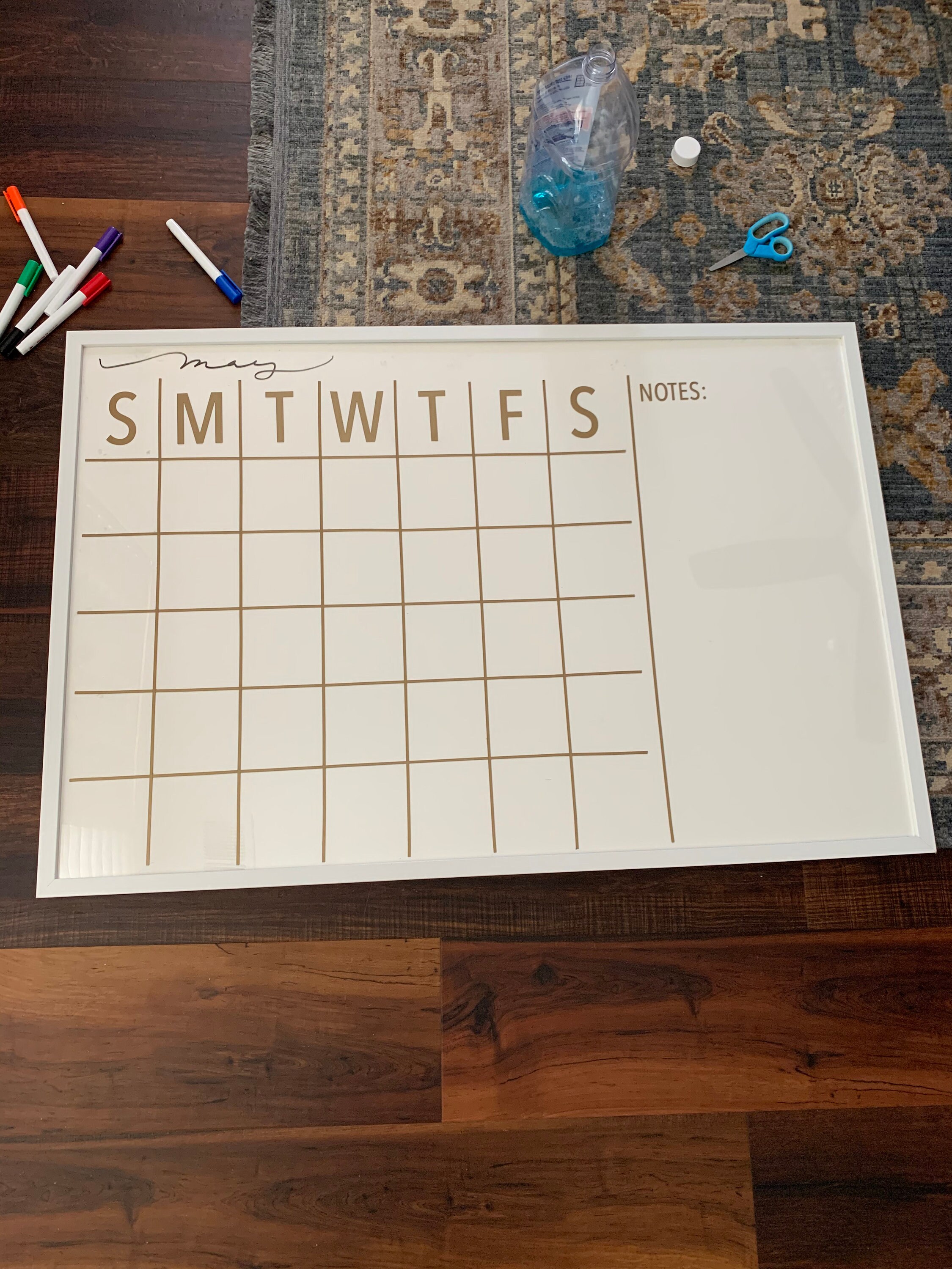 Wall Calendar Cut File - Etsy