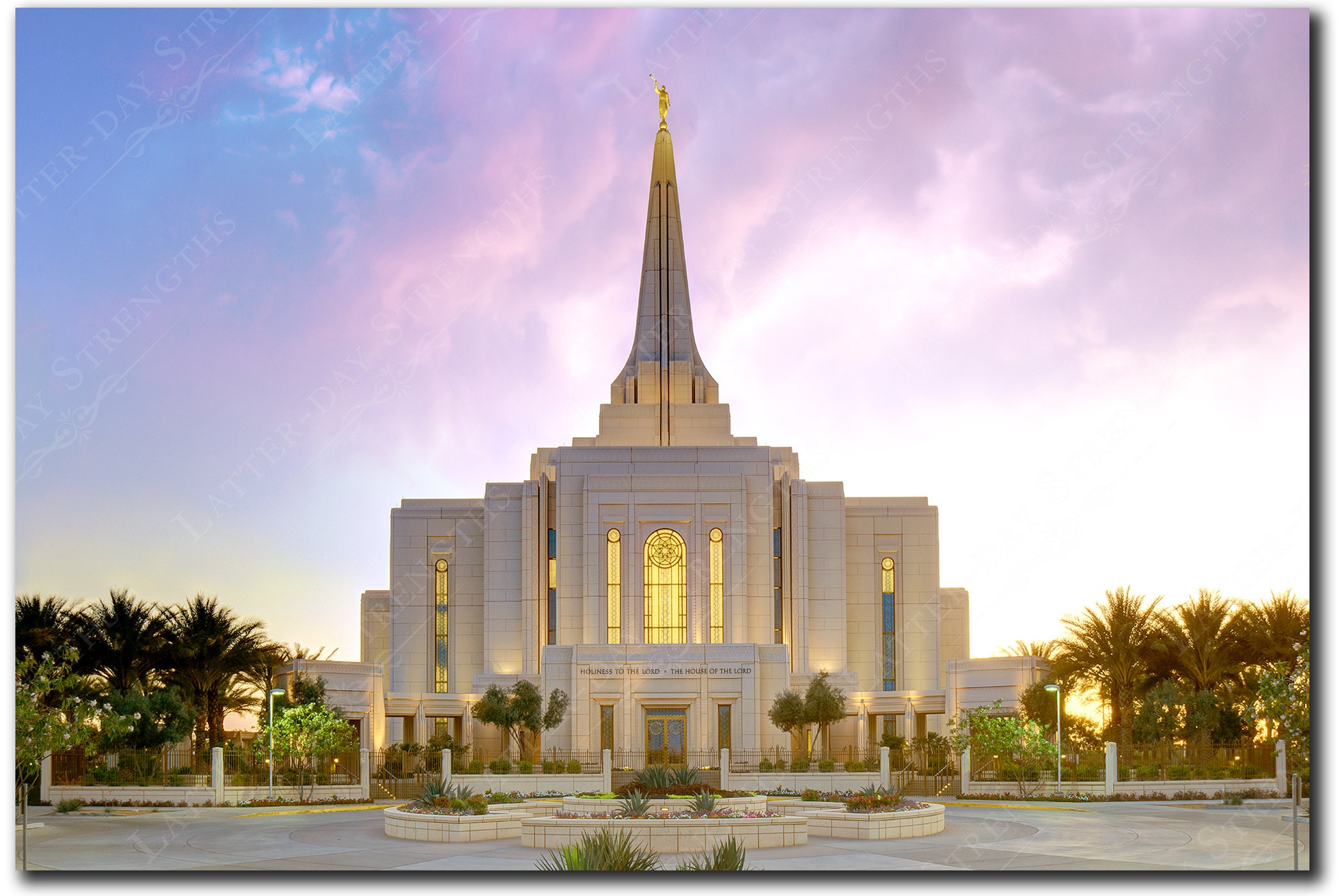 GILBERT, ARIZONA Temple at Sunset - Fine Art for Latter-day Saints ...