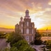 LOGAN, UTAH Temple at Sunset - Fine Art for Latter-day Saints - High ...