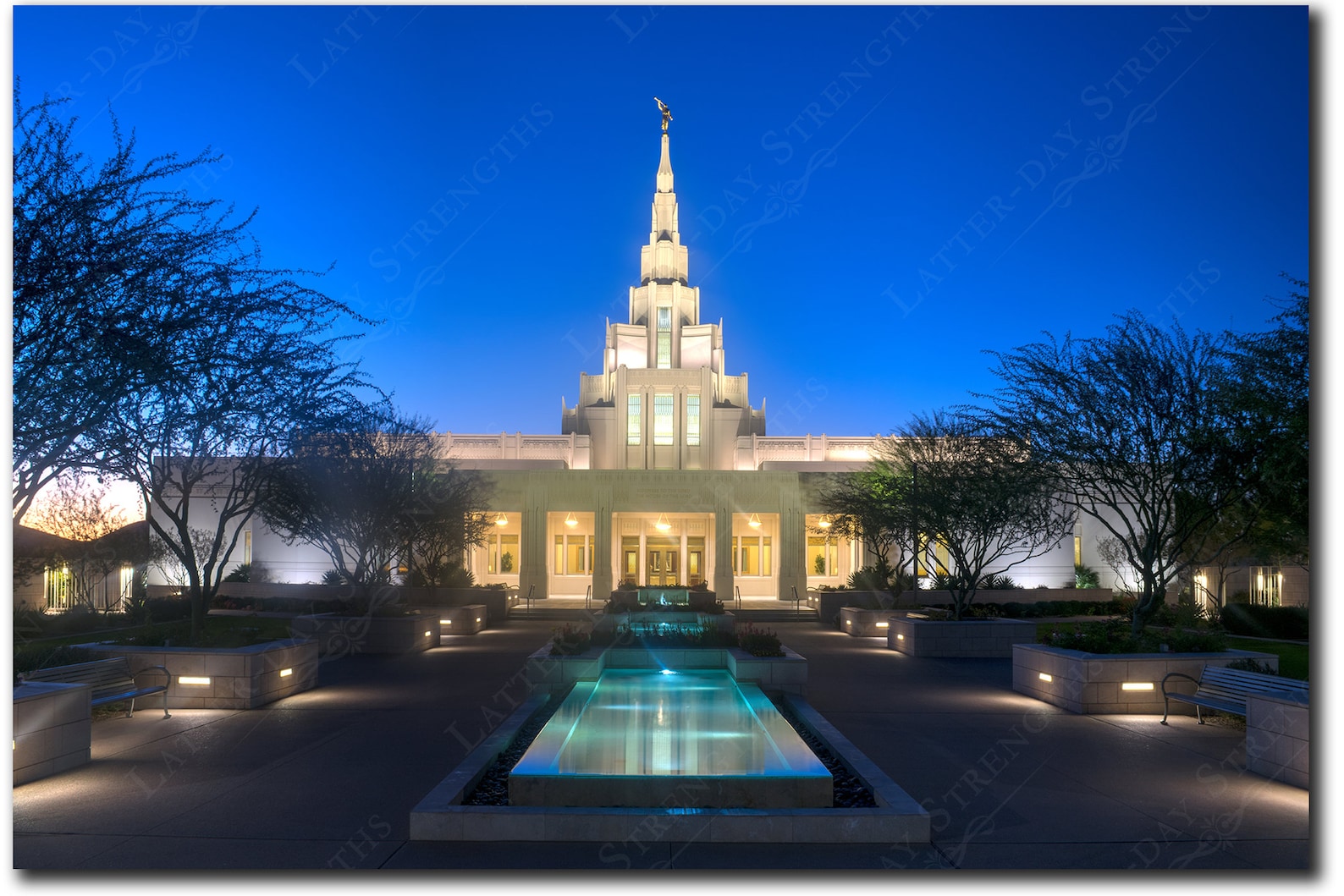 PHOENIX, ARIZONA Temple at Sunset - Fine Art for Latter-day Saints ...