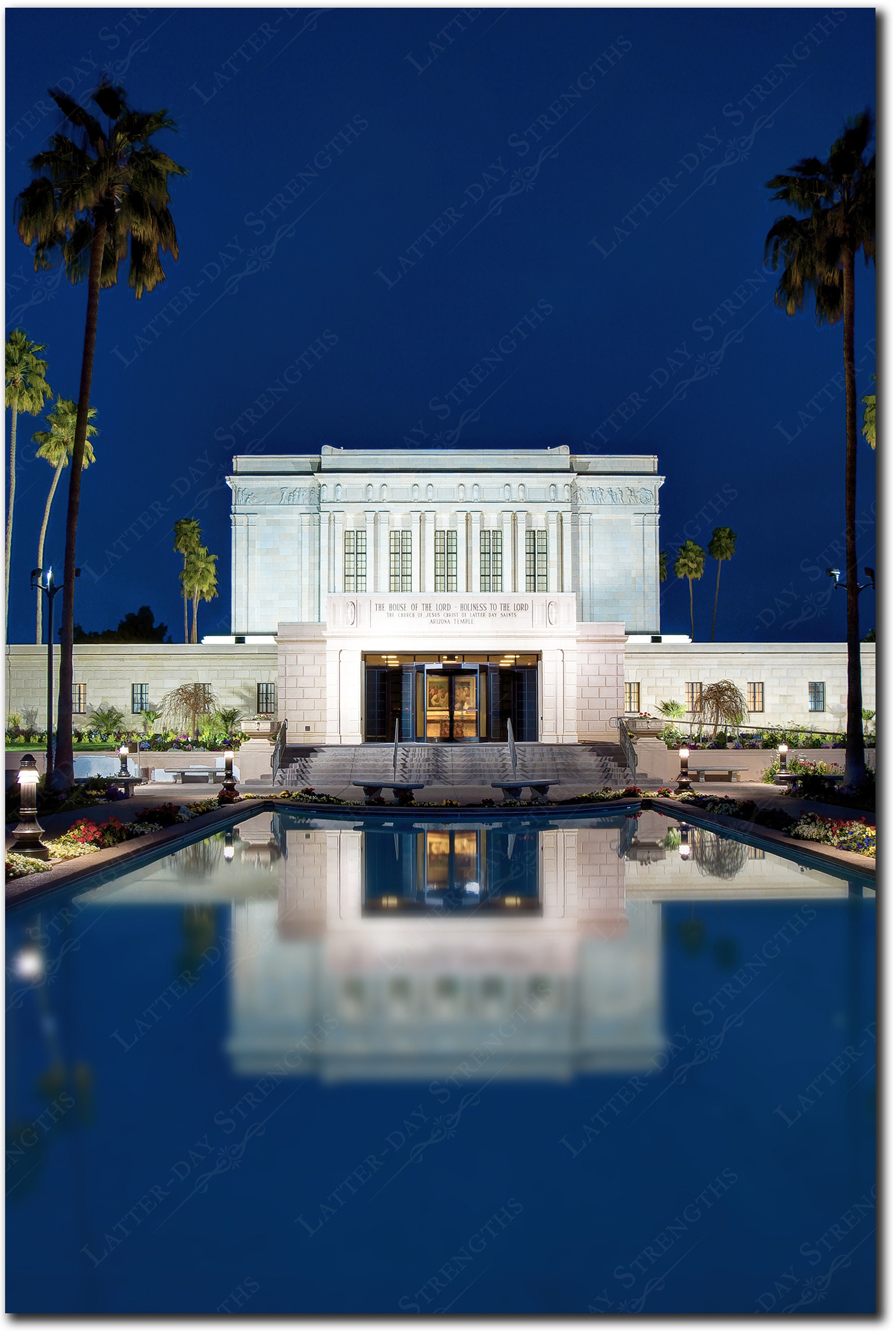 MESA, ARIZONA Temple at Sunset - Fine Art for Latter-day Saints - High ...